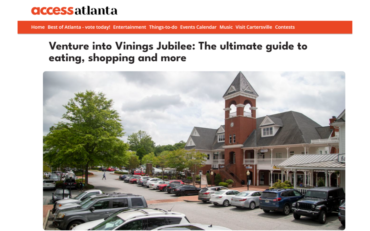 Check Out Access Atlanta’s Full Guide on Vinings Jubilee | 360 Media