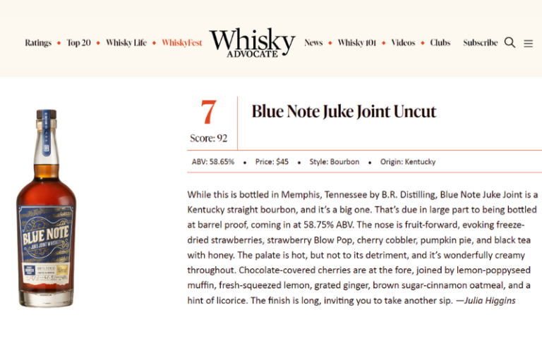 Raise A Glass to Blue Note Bourbon Uncut | 360 Media